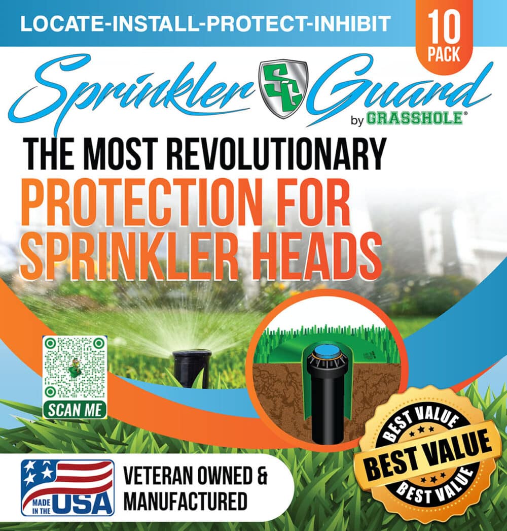 Patentend Sprinkler Head Protectors - GRASSHOLE